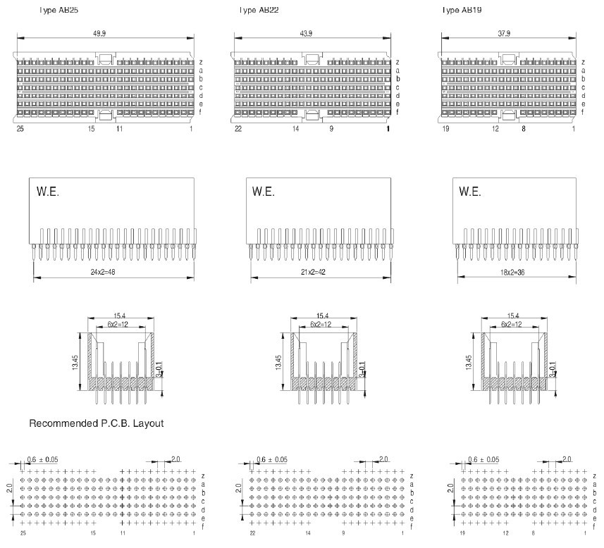 Hard Metric Connector (Type AB,Male,Dip 180) manufacturer & supplier ...