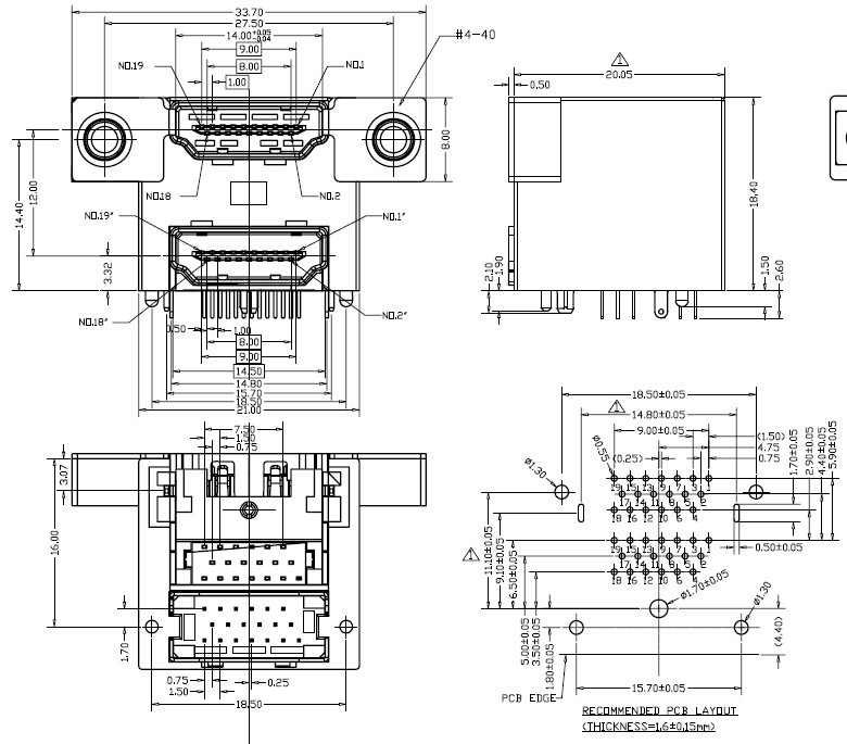 HDMI Connector Female 2x1 Ports manufacturer & supplier - KLS ...