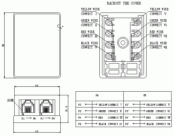 Telephone Surface Jack RJ11/RJ12 manufacturer & supplier - KLS ...