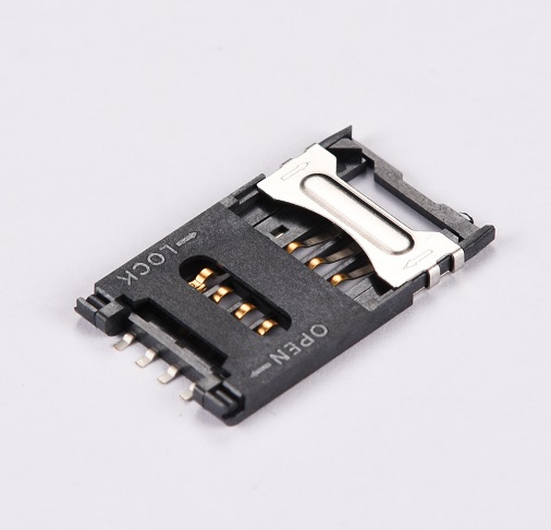 6P＋2P With Switch SIM Card Connector,Hinged type,H2.5mm manufacturer ...