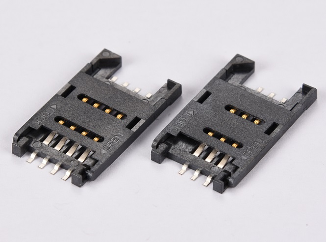 SIM Card Connector,PUSH PUSH,6P+2P,H1.85mm manufacturer & supplier ...