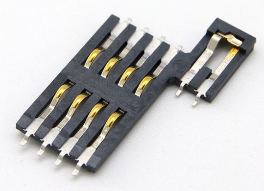 Mini Smart Card Connector,8P+2P,with CD Pin manufacturer & supplier ...