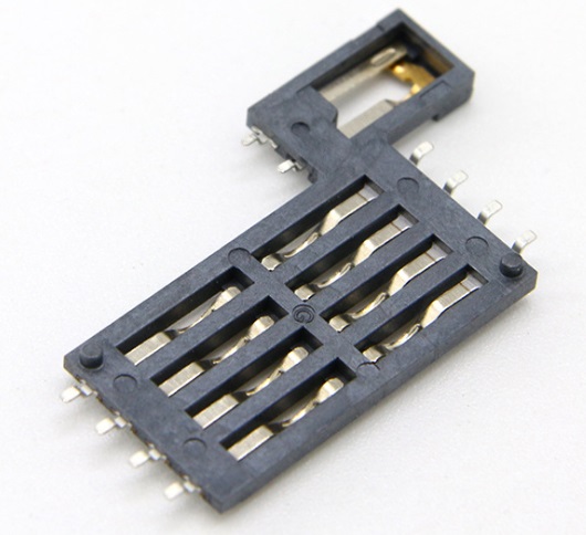 Mini Smart Card Connector,8P+2P,with CD Pin manufacturer & supplier ...