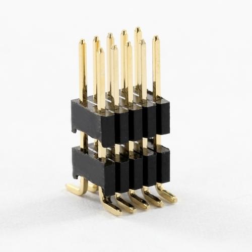 1.27mm Pitch Male Pin Header Connector Dual Insulator Plastic Type ...