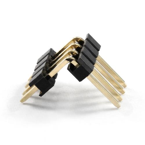 2.54mm Pitch Male Pin Header Connector Dual Insulator Plastic Type ...