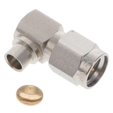 SMA Cable Connector Right Angle (Plug, Male,50Ω) RG-402 manufacturer ...