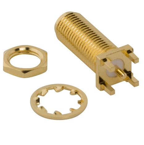 PCB Mount SMA Connector Straight (Jack,Female & Male ,50Ω) manufacturer ...