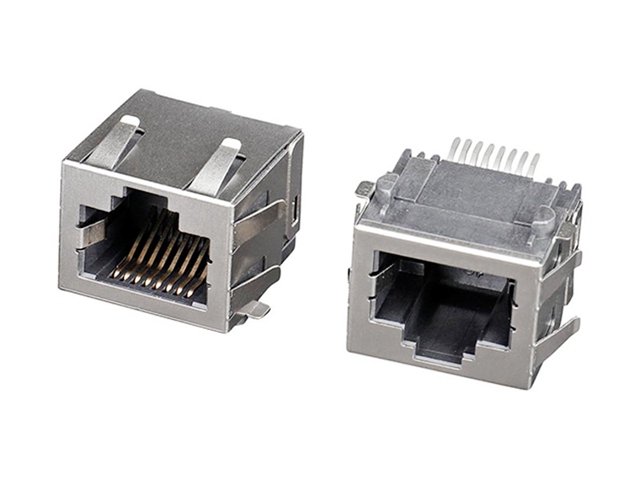 RJ45-8P8C SMD Jack Horizontal,Mid Mount with Shielded manufacturer ...
