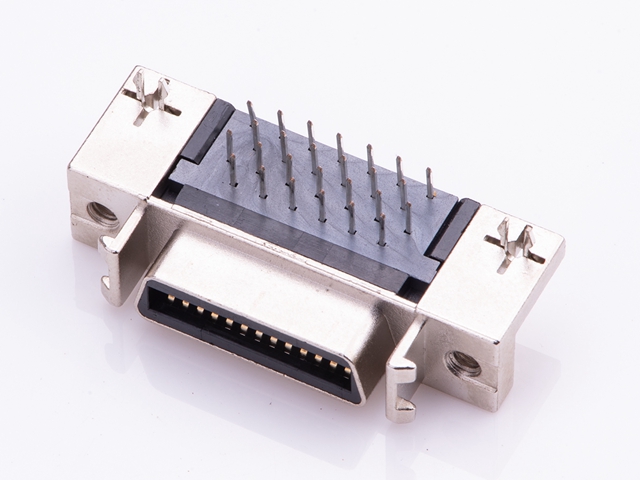 SCSI Connector HPDB Type Female R/A PCB Mount 14 20 26 36 50 68 100 ...