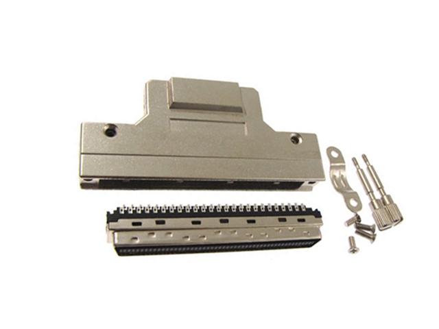 SCSI Connector MDR Type Male Solder Plastic Hood+Screw+Connector 40 50 ...
