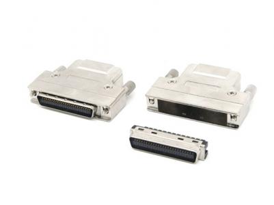 SCSI Connector MDR Type Male Solder Plastic Hood+Screw+Connector 40 50 ...