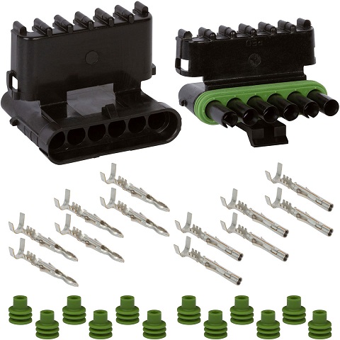 Weather-Pack Automotive Connector 2.5 Series 1,2, 3, 4, 6position ...