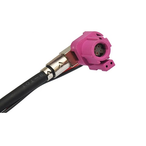 HSD FAKRA connector jack,right angle spring pin for crimping 4+2 pins ...