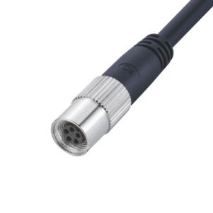 M9 Plug Female Connector With 24AWG Cable,Straight manufacturer ...