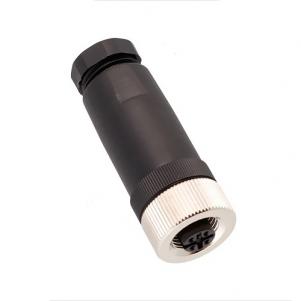 M12 Plug Female Connector,Straight,A B D Coding manufacturer & supplier ...