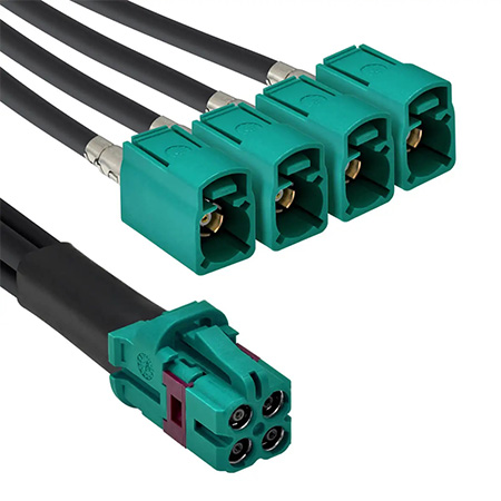 Mini FAKRA B Type Jack To FAKRA Jack×4 manufacturer & supplier - KLS ...