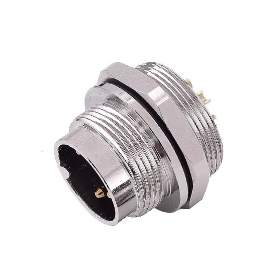 Male Soldering ,Panel mount,Rear lock, M16 Circular Connectors C091 ...