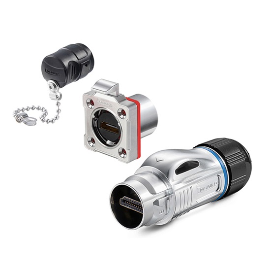 M24 Push pull Waterproof circular HDMI connectors,IP67 manufacturer ...