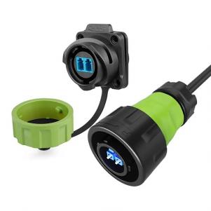 M24 Waterproof Fiber optic connectors,IP67,Doble mode manufacturer ...