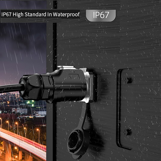 M24 Push pull Waterproof circular USB 3.0 connectors,IP67 manufacturer ...