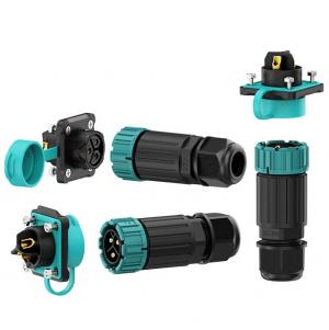 M28 waterproof Plastic circular connectors,IP68,Solder type,Quick lock ...