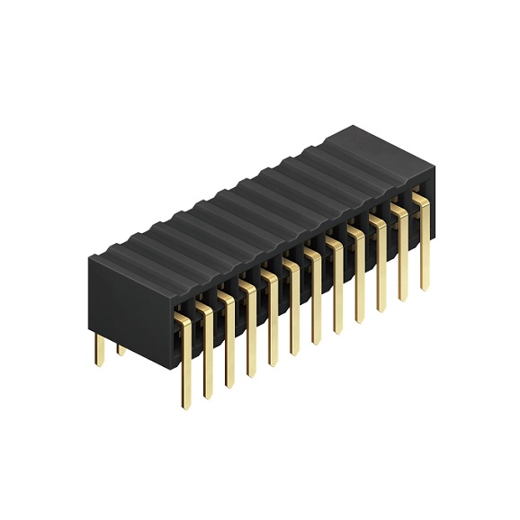 1.27mm Pitch Female Header Connector Height 3.4mm Side Entry ...