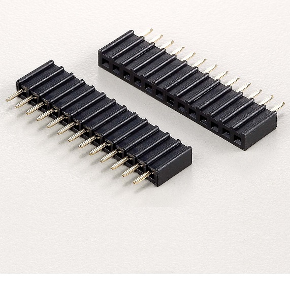 2.54mm Pitch Female Header Connector Height 8.5mm bottom entry ...