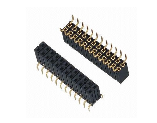 2.54mm Pitch Female Header Connector Height 8.5mm bottom entry ...