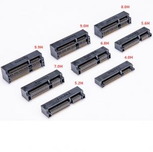 0.8mm Pitch Mini PCI Express connector 52P, Height 4.0mm 5.2mm 5.6mm 6 ...