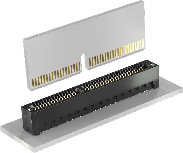 3.96mm Pitch Edge Card Connector PCB mount,with Ears manufacturer ...