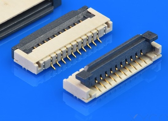0.5mm hinged lock SMT H1.5mm bottom contacts FPC/FFC connectors ...