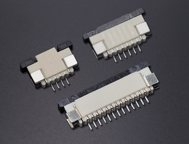 0.8mm ZIF SMT H2.5mm bottom/upper contacts FPC/FFC connector ...