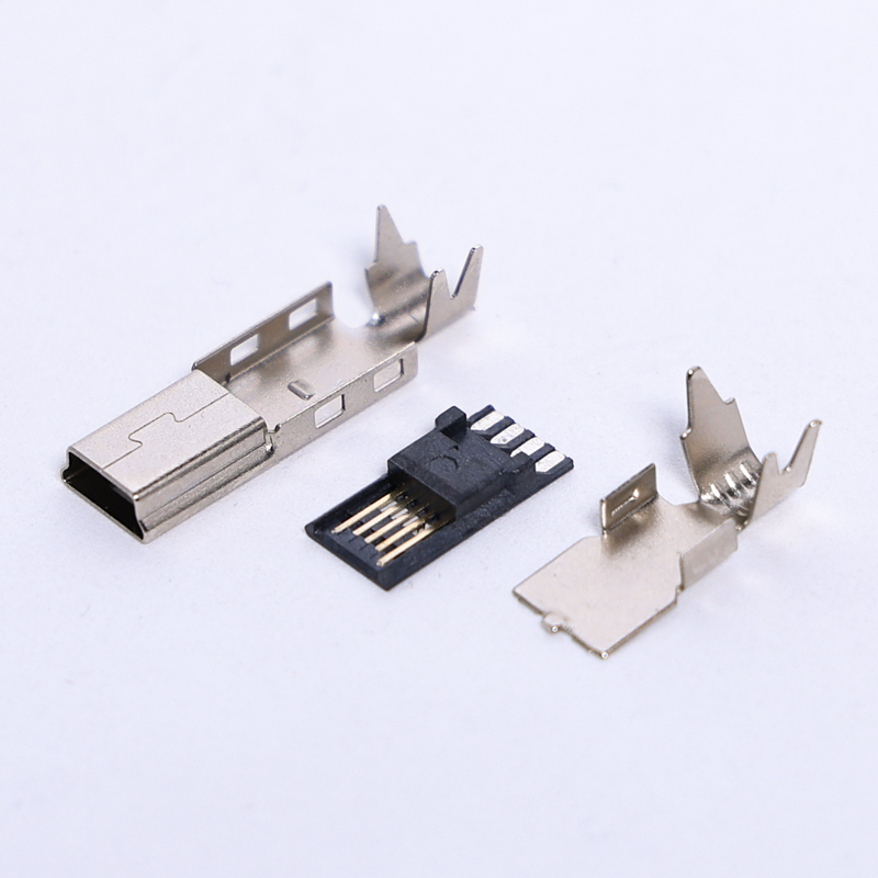 5P B type Mini USB connector plug wire solder manufacturer & supplier ...