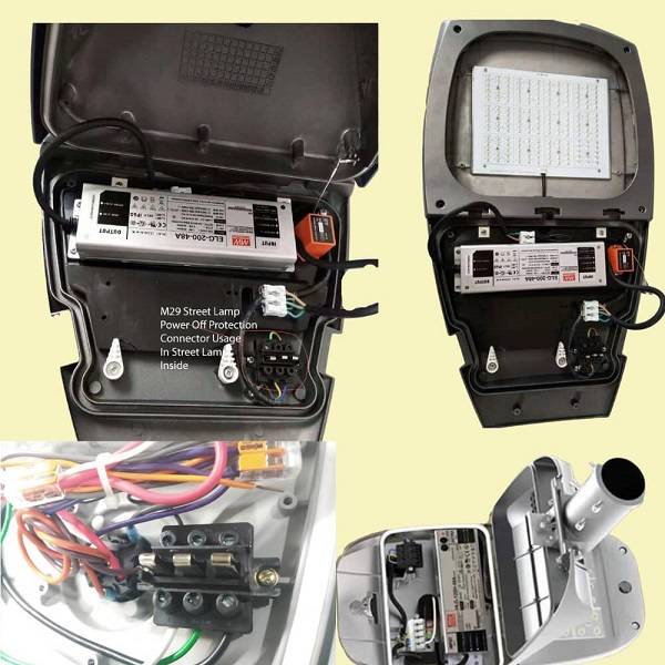 Street lighting connectors M29 large size,3 Pole manufacturer ...