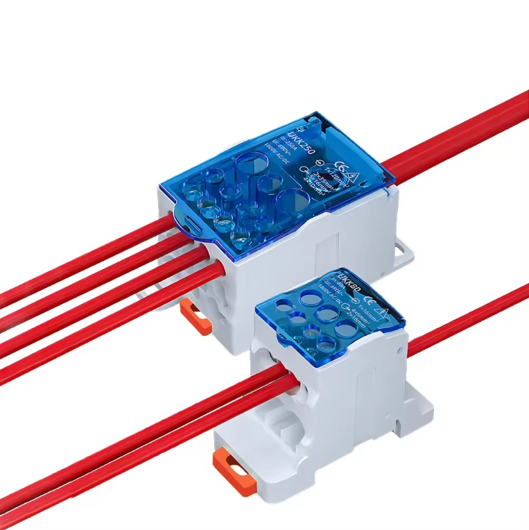 UKK Series Wire Electrical Connector Din Rail Terminal Block 80A/125A ...