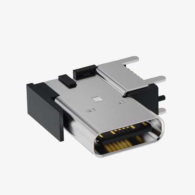 14P DIP Vertical L=10.0mm USB 3.1 type C connector female socket ...